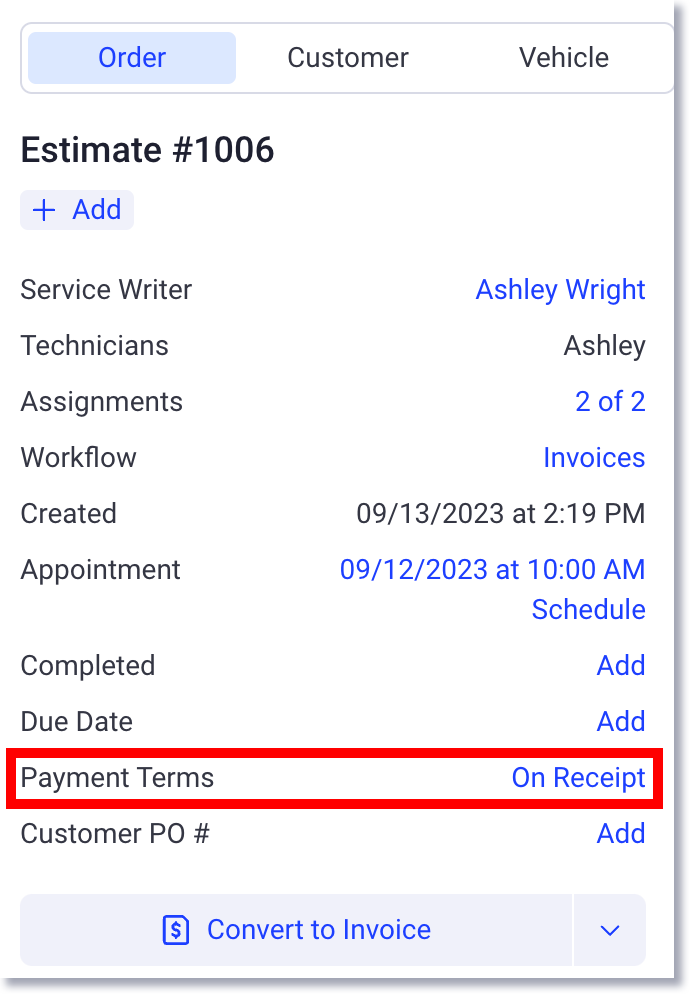 Payment Terms – Shopmonkey