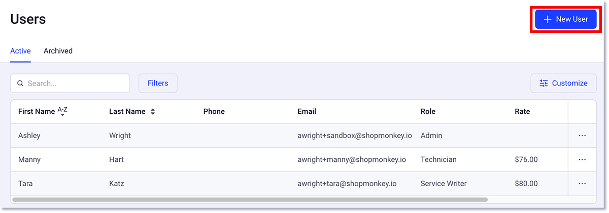 Add & Remove Users – Shopmonkey