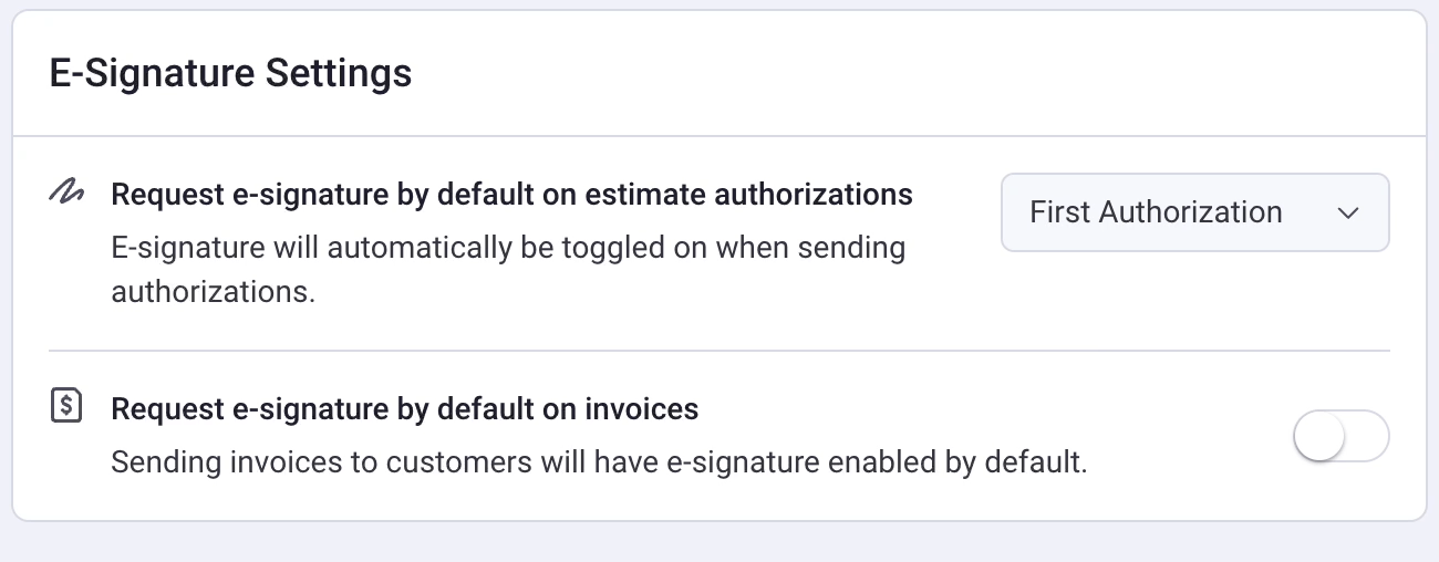 Customer E-Signatures to Authorize Services – Shopmonkey
