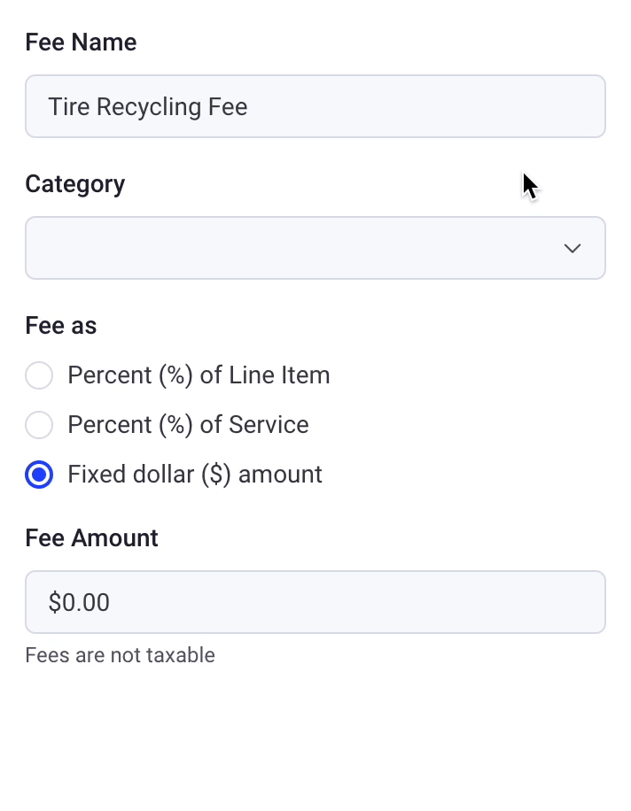 Line Item Categories – Shopmonkey