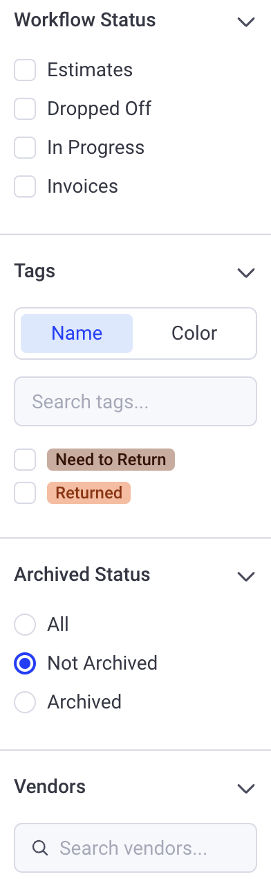 Parts & Tires Workflow – Shopmonkey