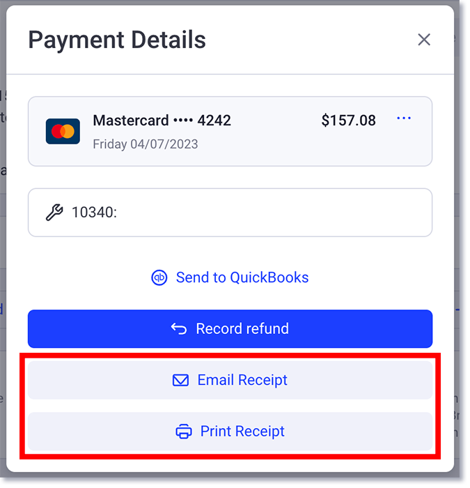 Send Receipts – Shopmonkey