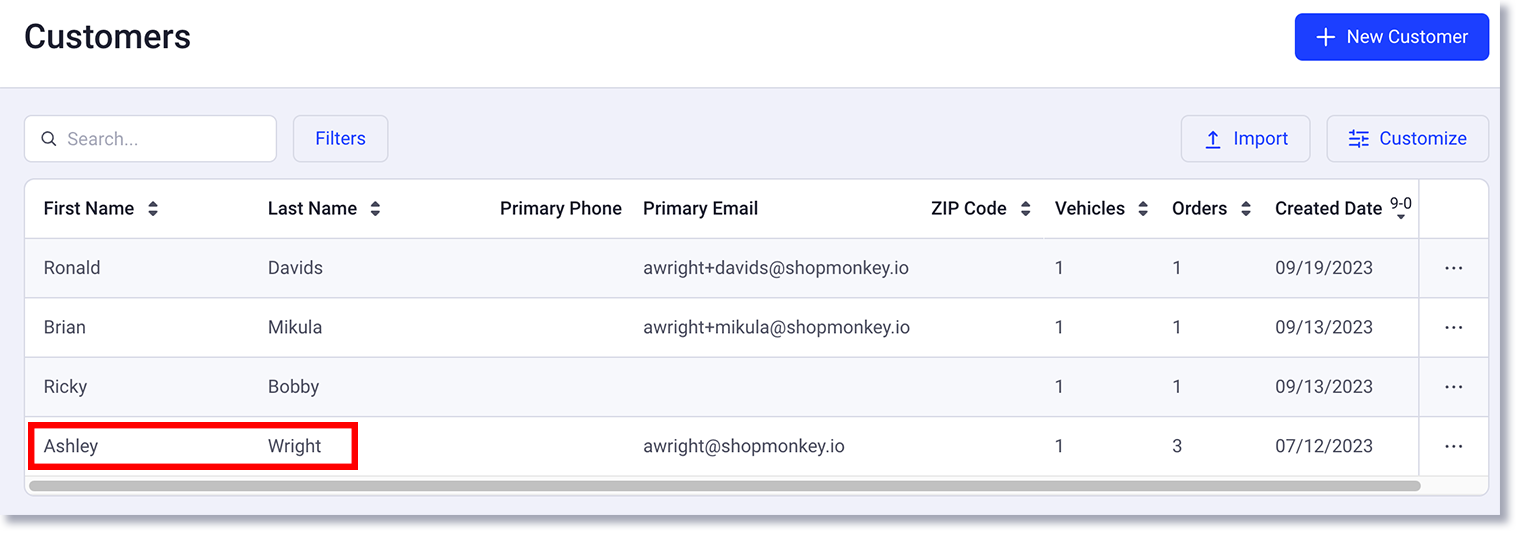 Customer Info & Preferences – Shopmonkey