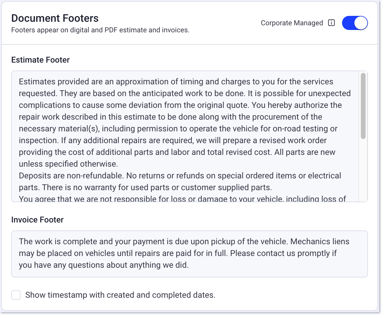 Shopmonkey HQ: Settings – Shopmonkey