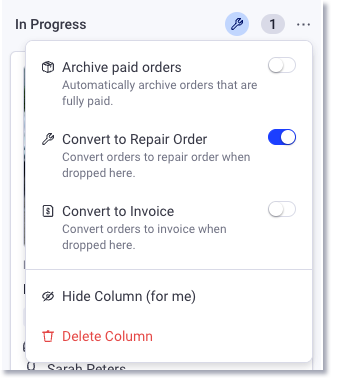 Repair Order Status – Shopmonkey