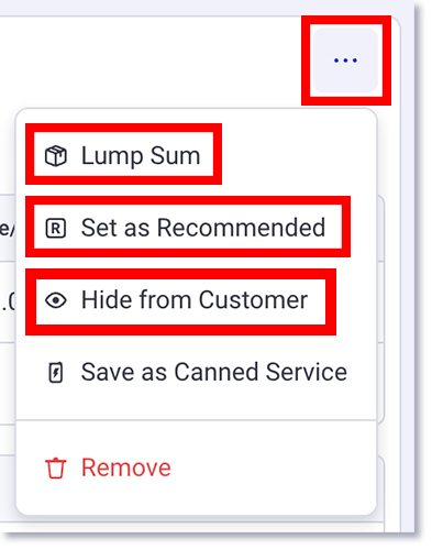 Add & Remove Services on Estimates – Shopmonkey