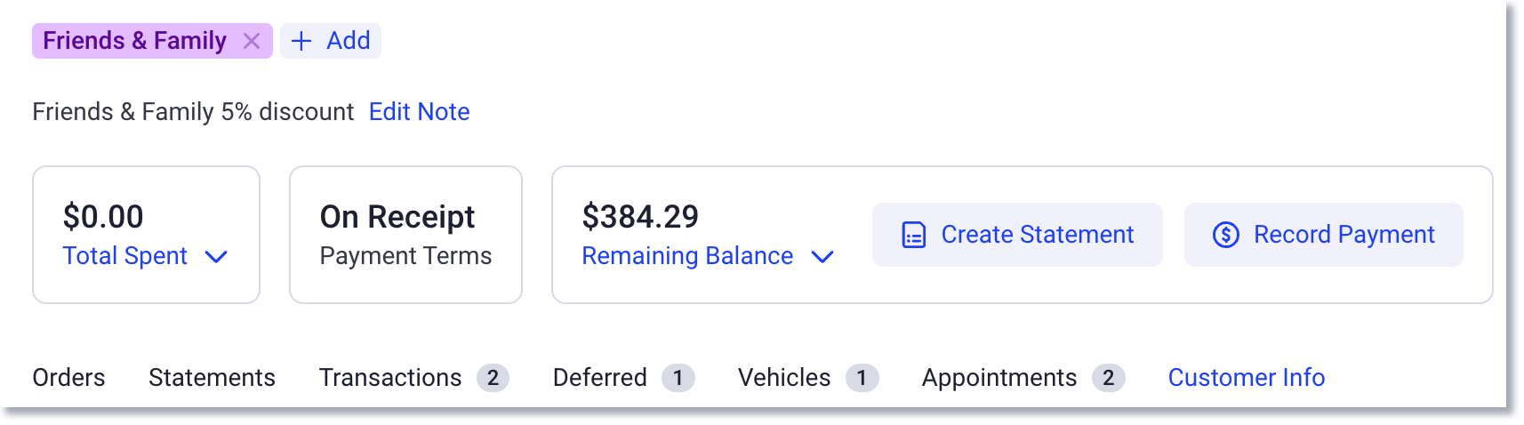 Customer Info & Preferences – Shopmonkey