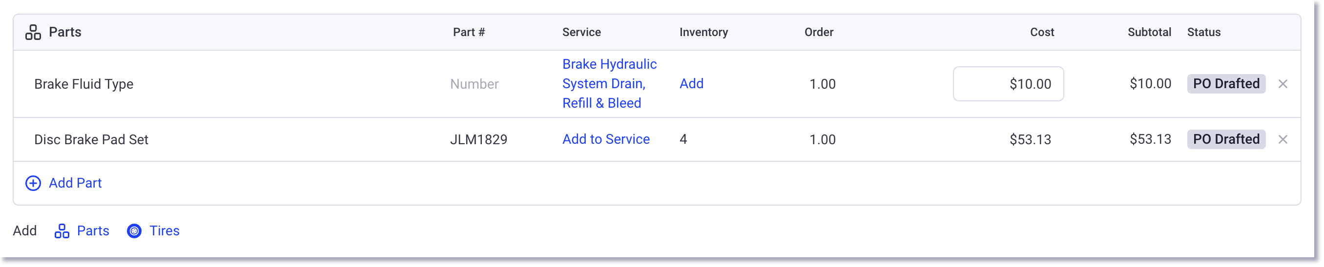 Purchase Orders – Shopmonkey