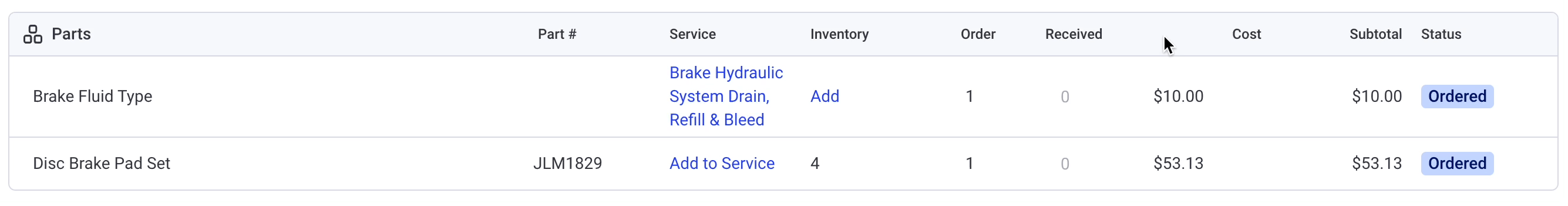 Purchase Orders – Shopmonkey