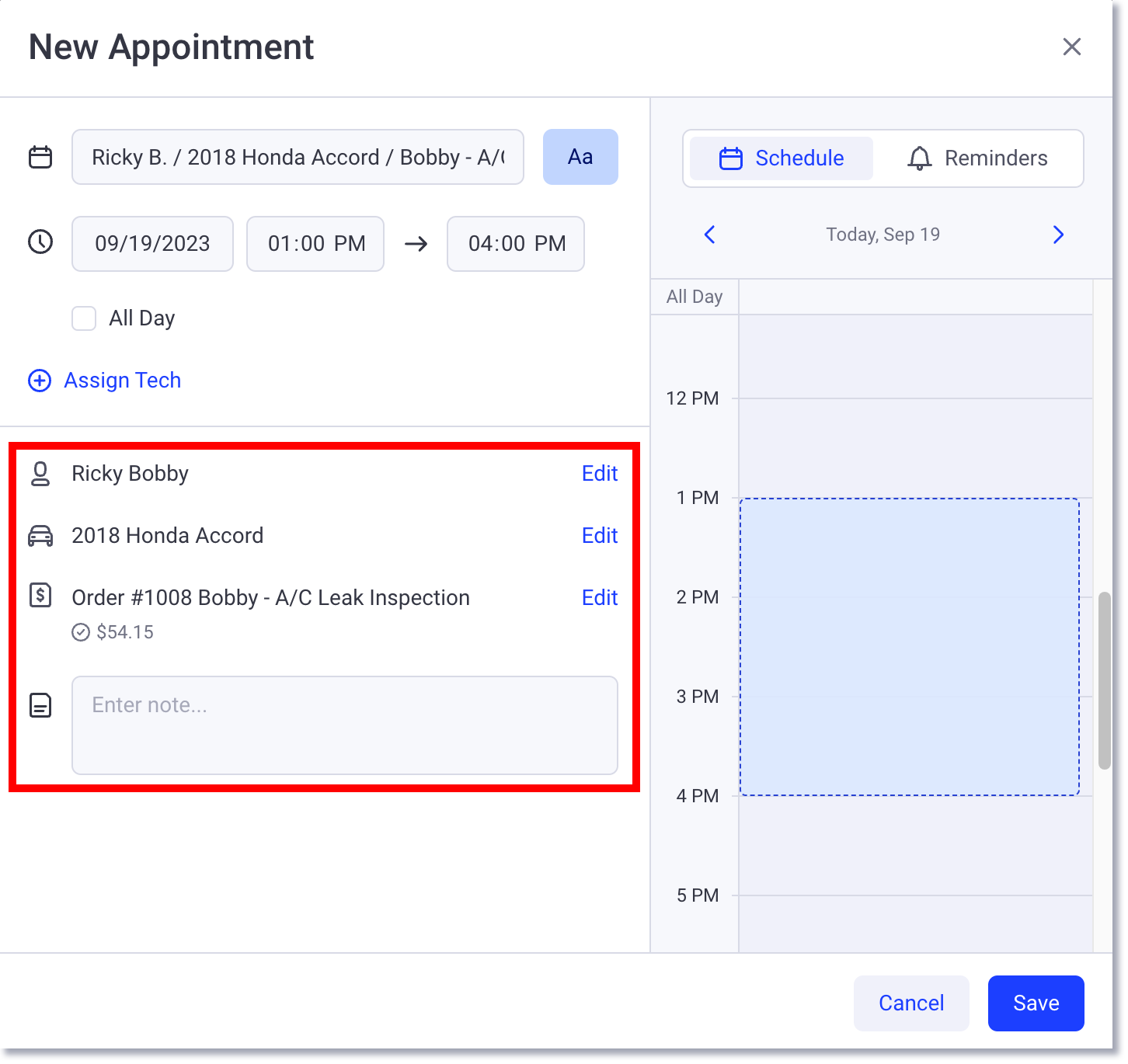 Schedule Appointments – Shopmonkey