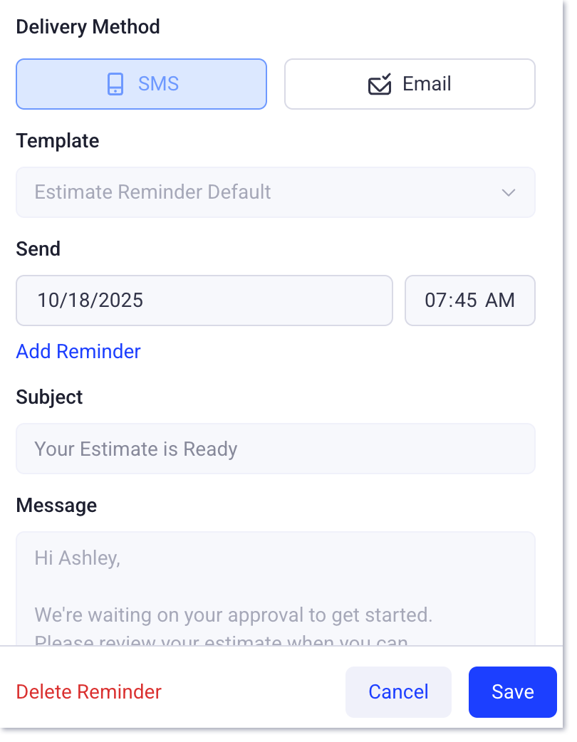 CRM Essentials: Send Estimate Reminders – Shopmonkey